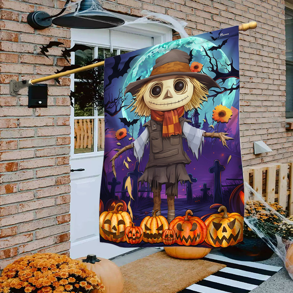 Spooky Scarecrow Halloween Flag – Flagwix