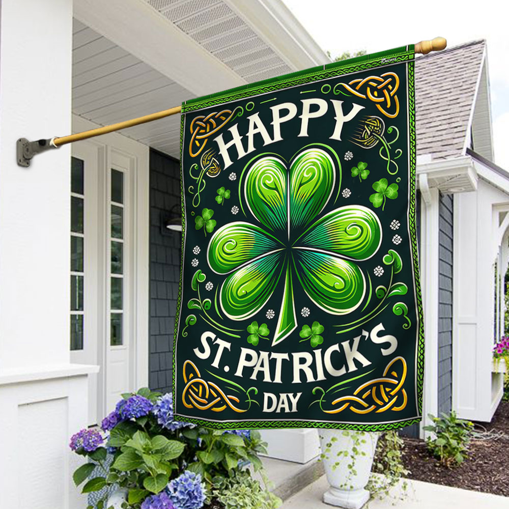 FLAGWIX Happy St. Patrick's Day Shamrock Irish Flag TQN2421F – Flagwix