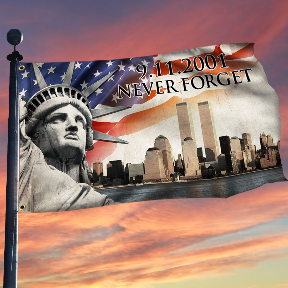 911 Patriot Day Flag September 11 Attacks Never Forget 9/11 Memorial G ...