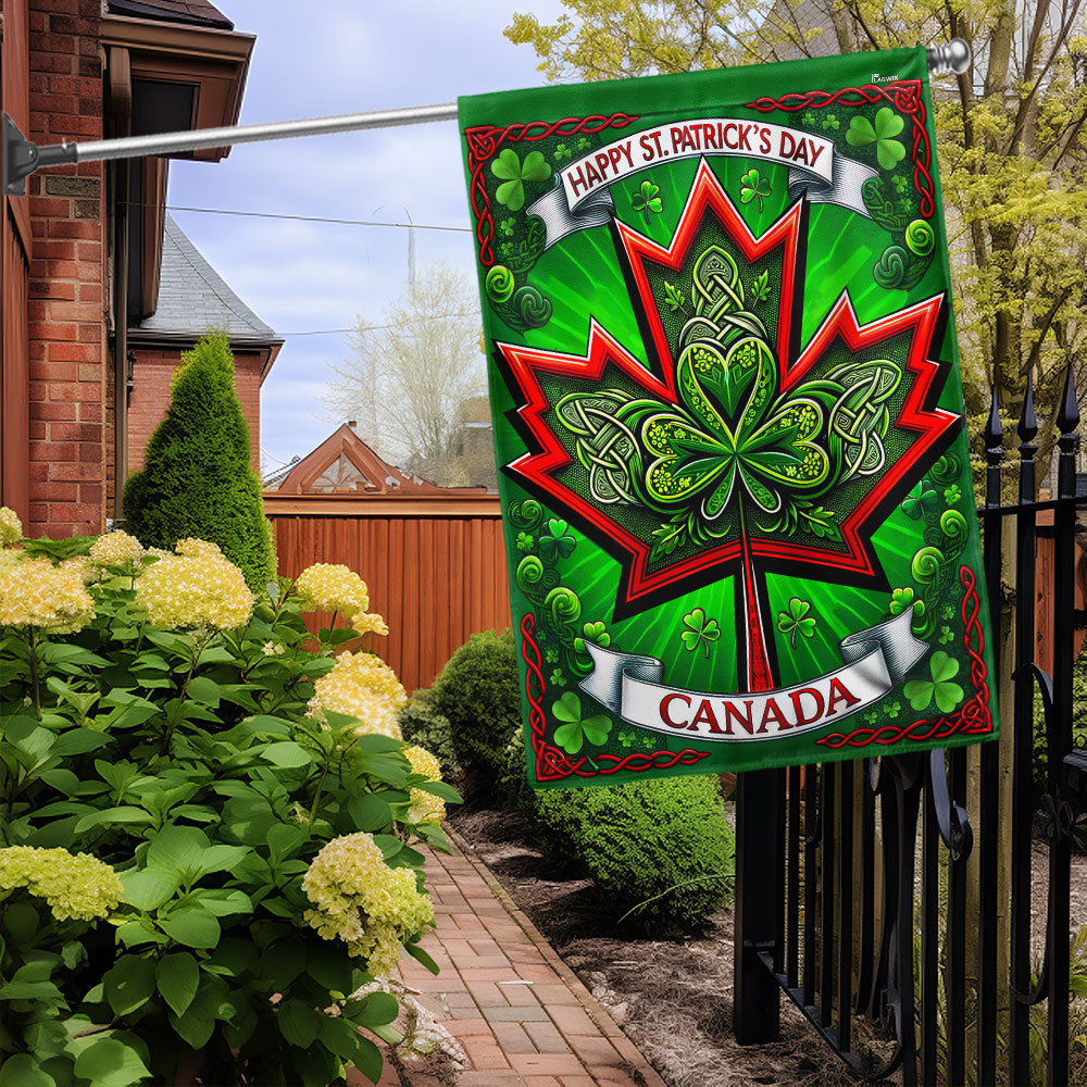 FLAGWIX St. Patrick’s Day Irish Canadian Flag TQN2560F – Flagwix