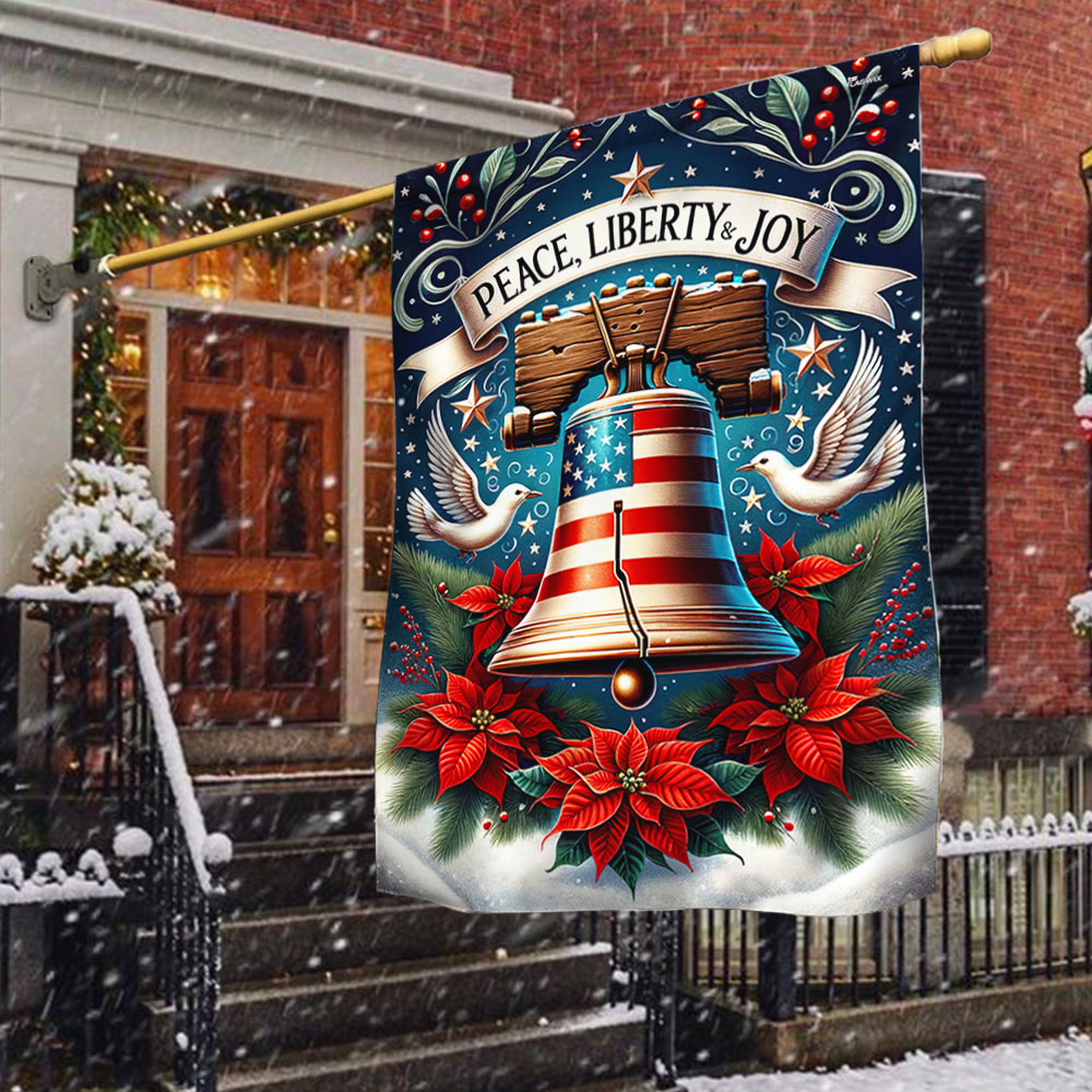 Liberty Bell Christmas Flag – Flagwix