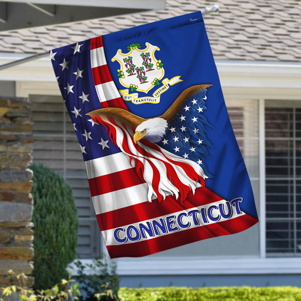 Connecticut Eagle Flag MLH1774Fv10 – Flagwix