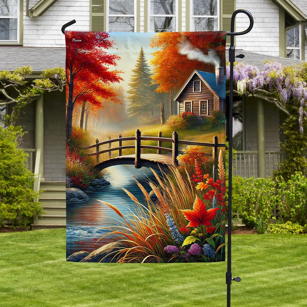 Beautiful Fall Nature Scenery Flag – Flagwix