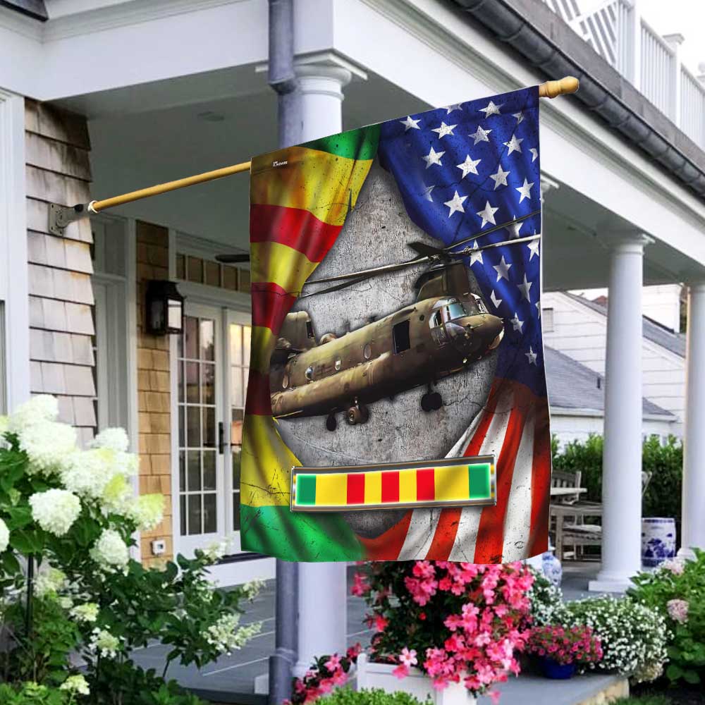 Chinook Helicopter Never Forget Vietnam War Flag DBD2687Fv2 – Flagwix